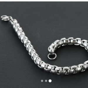 Accessories | Unisex Silver Box Chain Bracelet | Poshmark